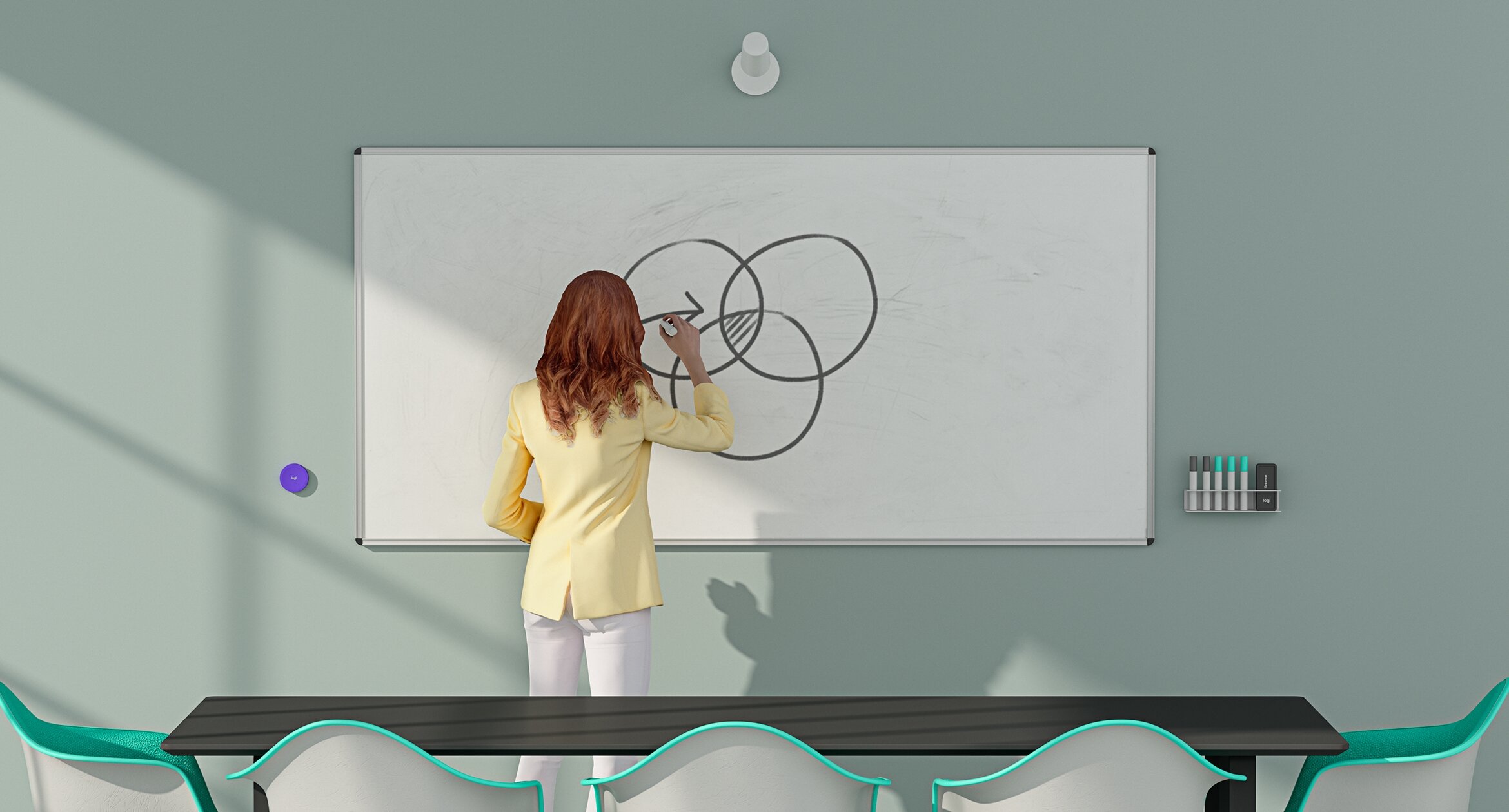 Logitech Scribe - Whiteboard capture camera - colour - 1080p | Dell UK