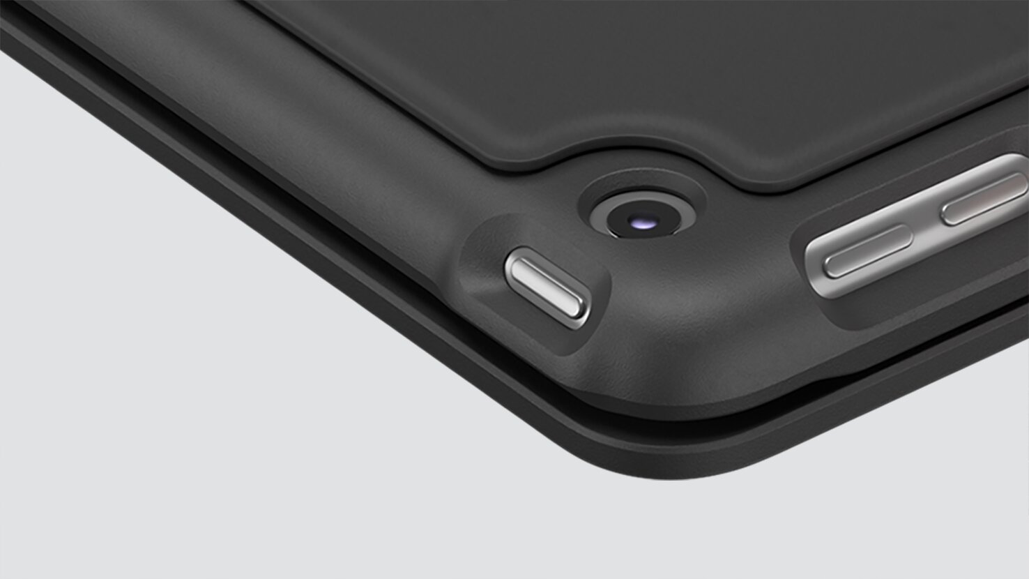 Logitech Slim Folio - Keyboard and folio case - wireless - Bluetooth LE ...