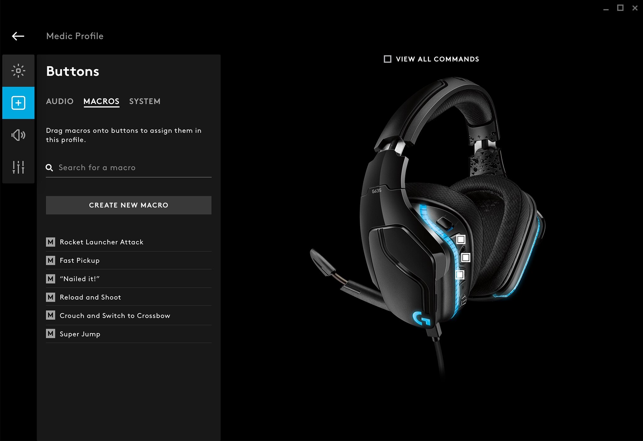 Logitech Gaming Headset G635 - headset