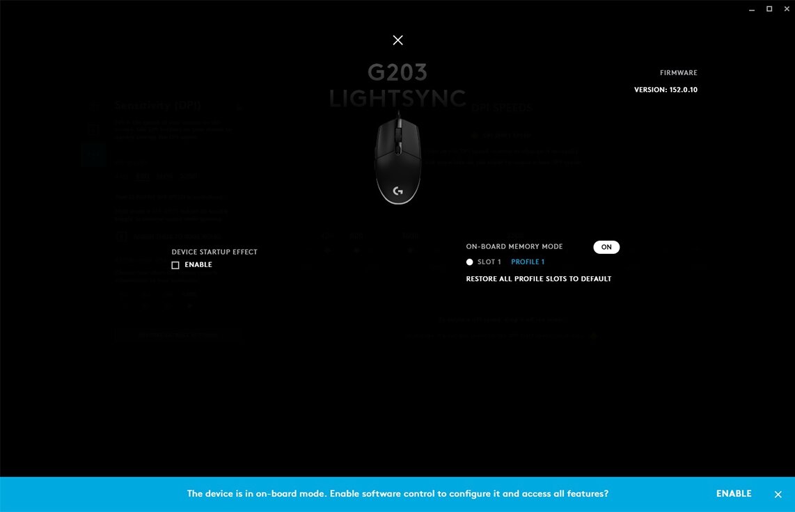 Logitech G203 Lightsync RGB-gamingmus med 6 Knappar, svart - Power.se