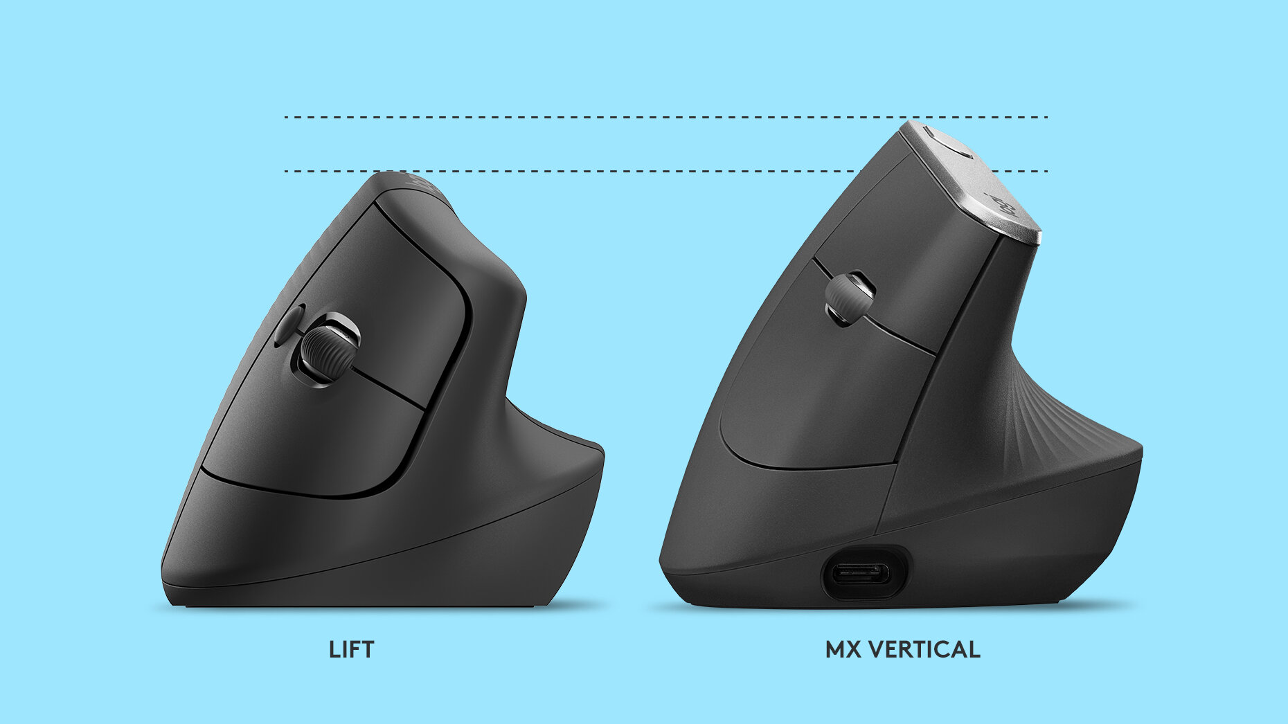 Logitech Lift Vertical Ergonomic Mouse - Lodret mus - ergonomisk ...