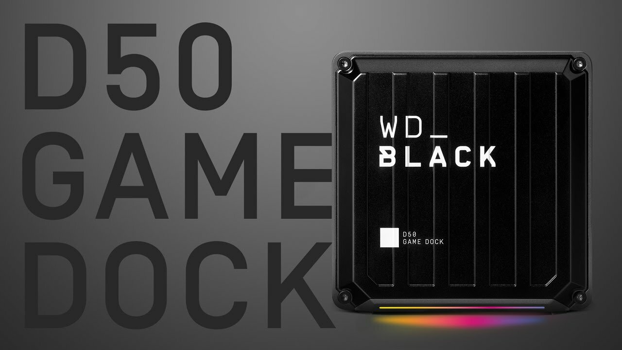 WD_BLACK D50 Game Dock WDBA3U0000NBK - docking station - Thunderbolt 3 ...