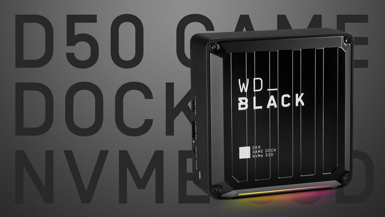 WD_BLACK D50 Game Dock WDBA3U0010BBK - dockingstation - Thunderbolt 3 ...