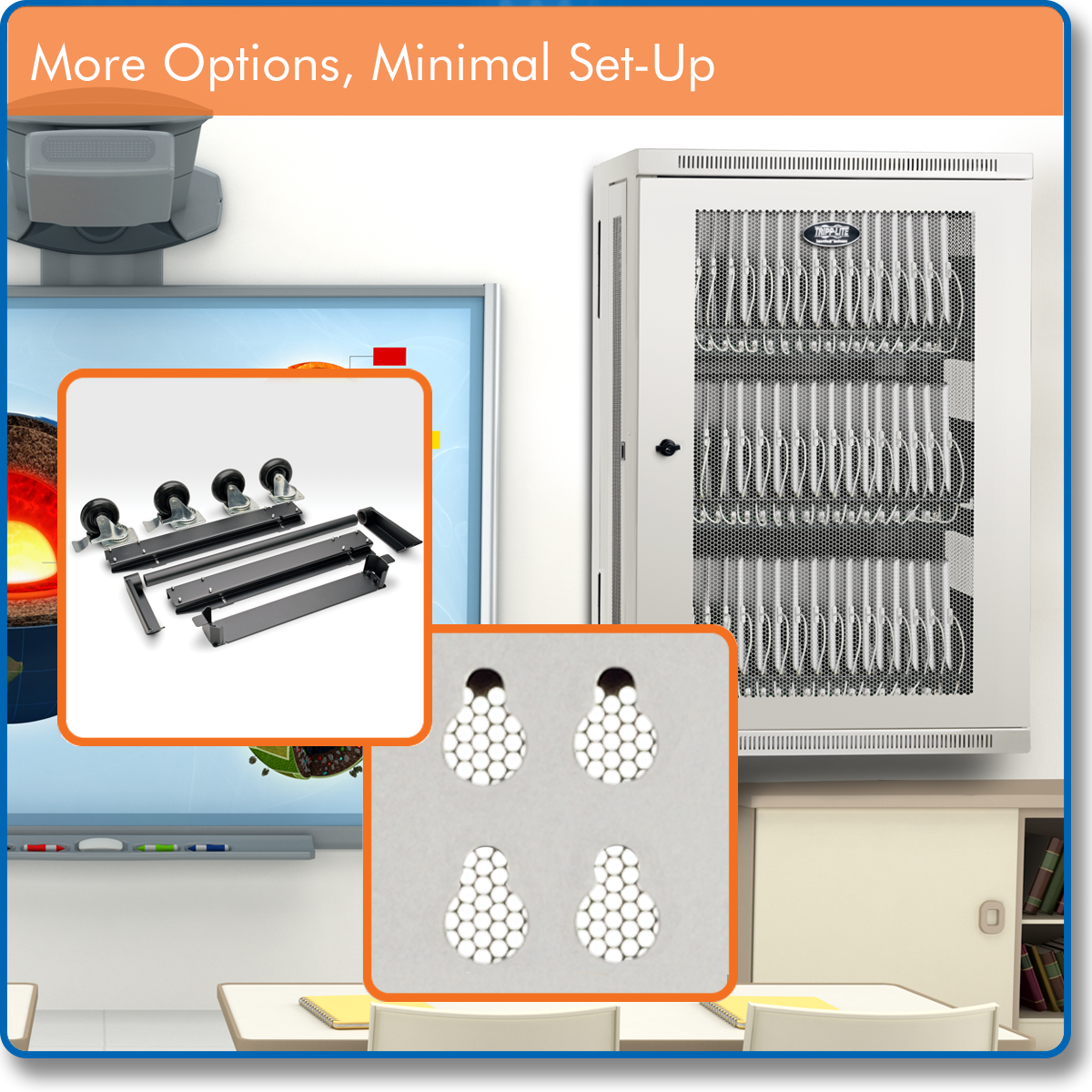 Tripp Lite Charging Sync Station 48-Port USB Tablet iPad Android White ...