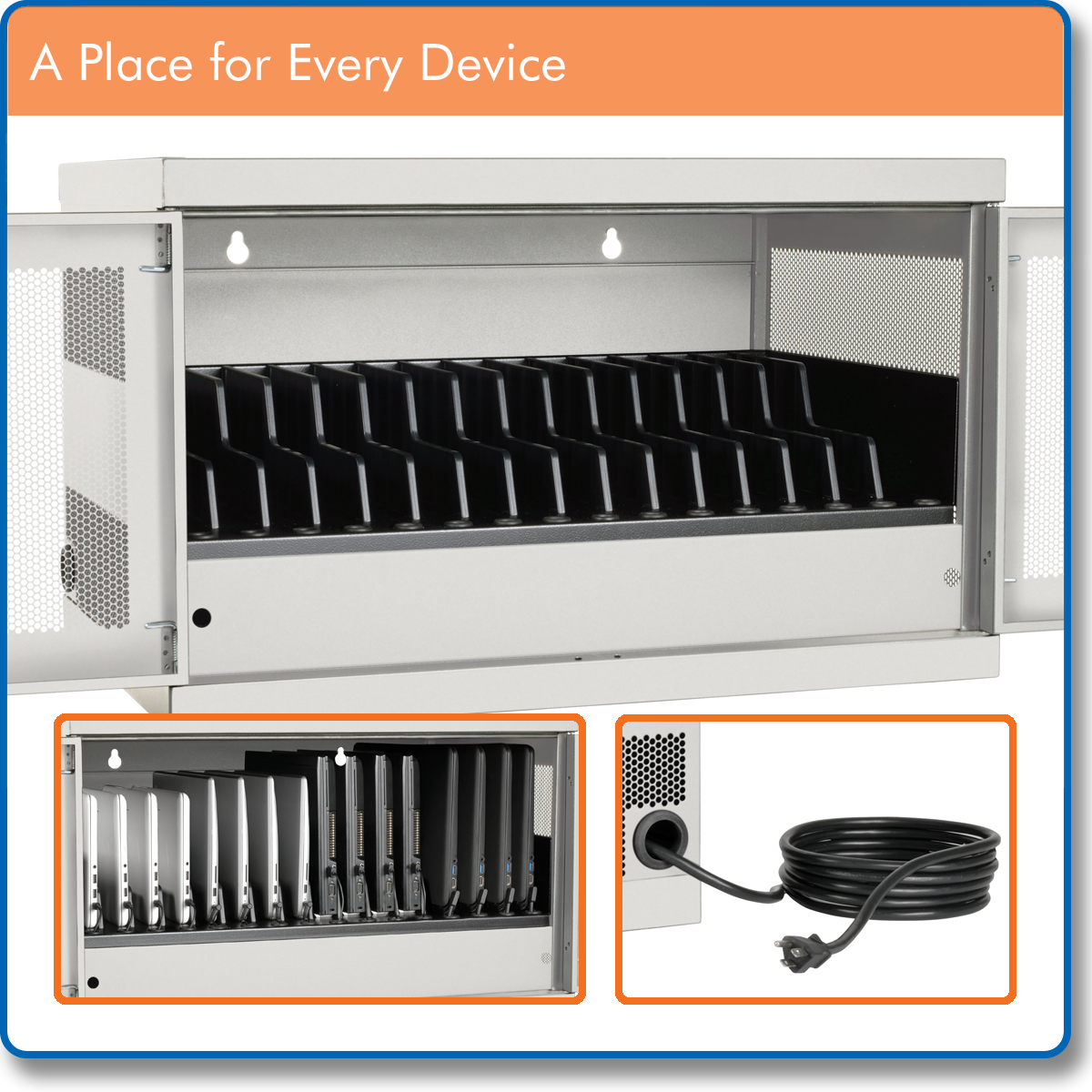 Tripp Lite 16-Port AC Charging Storage Station w/ Cart Options ...