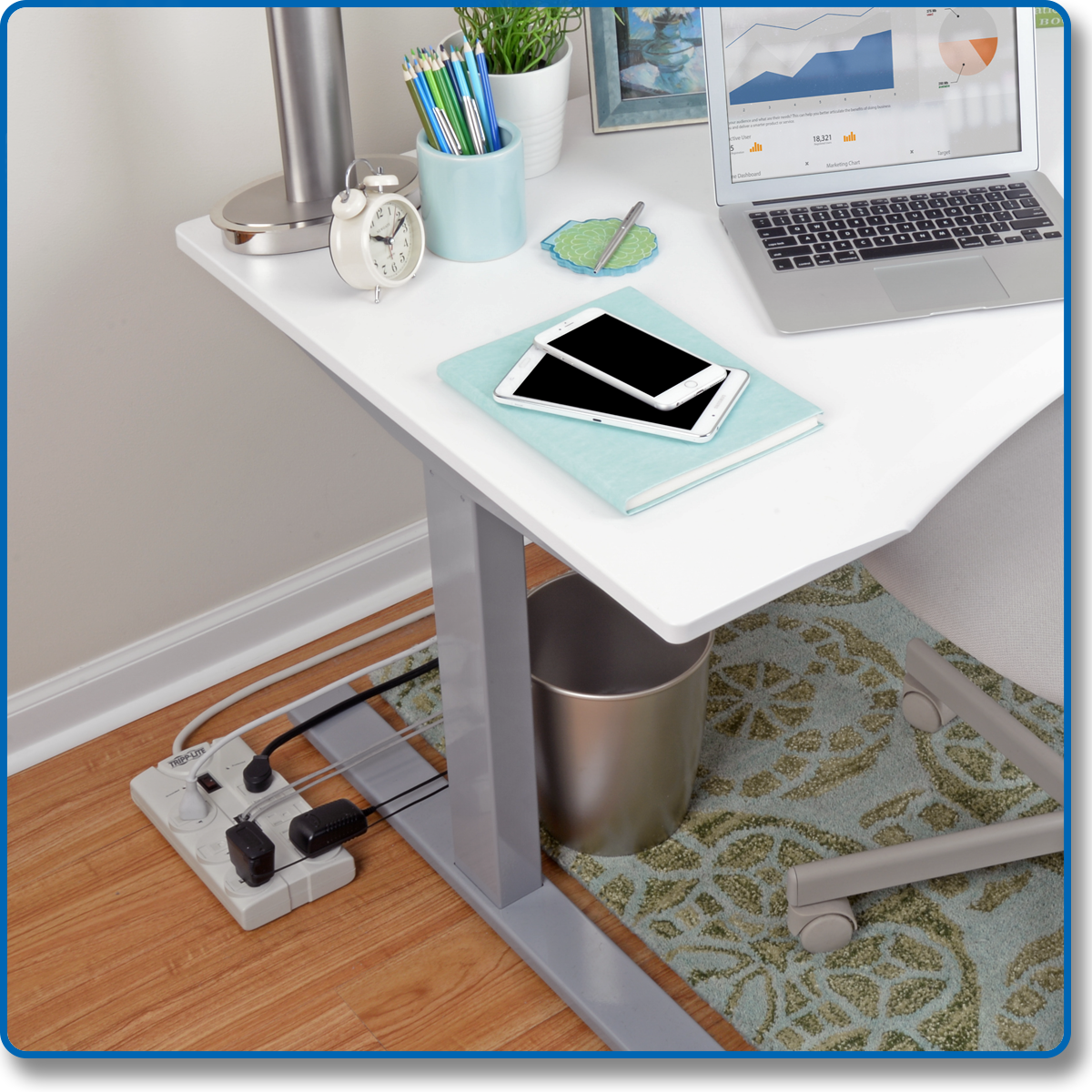 Tripp Lite Surge Protector Power Strip 120V 5-15R 8 Outlet RJ11 8' Cord ...