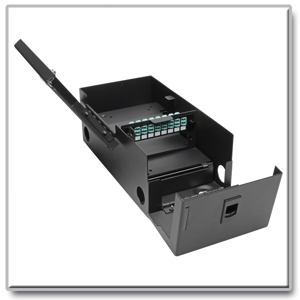 Tripp Lite Toolless Pass-Through Fiber Patch Panel MMF/SMF 8 LC ...