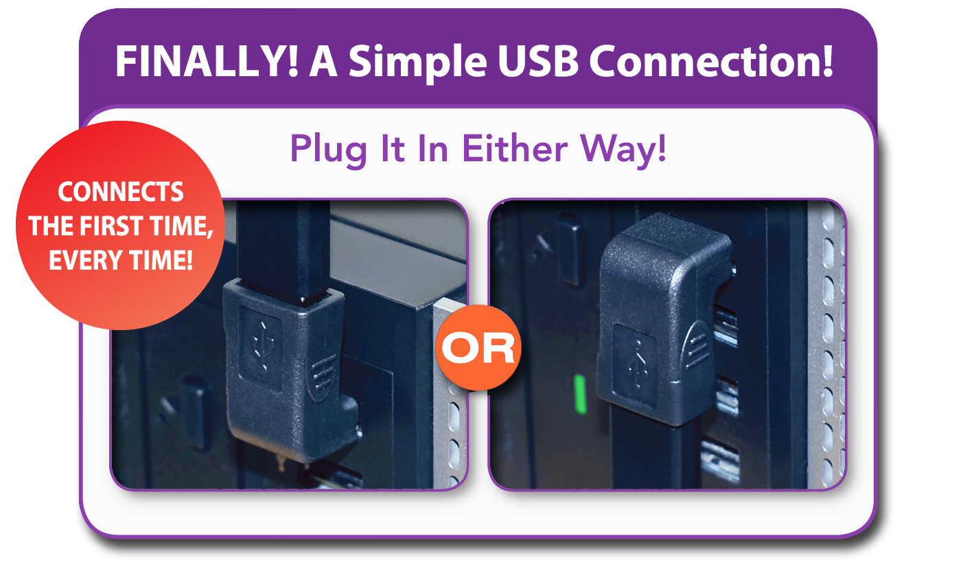 Tripp Lite USB 2.0 High Speed Adapter Reversible A to Up Angle A M/F ...