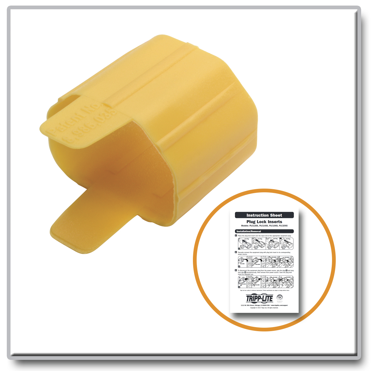 Tripp Lite Plug-Lock Inserts, Detachable C13 Power Cord/C14 Inlet ...