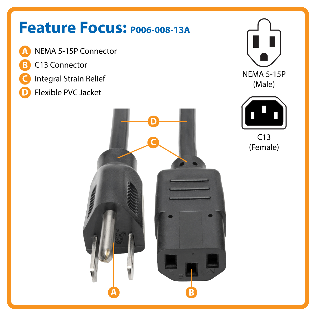 Computer Power Adapter Cord | Techyshop Kenya