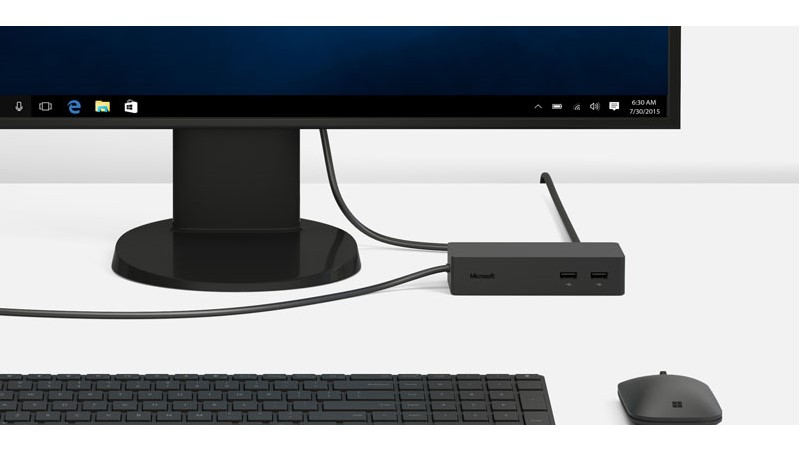 Microsoft Surface Dock - docking station - 2 x Mini DP - GigE