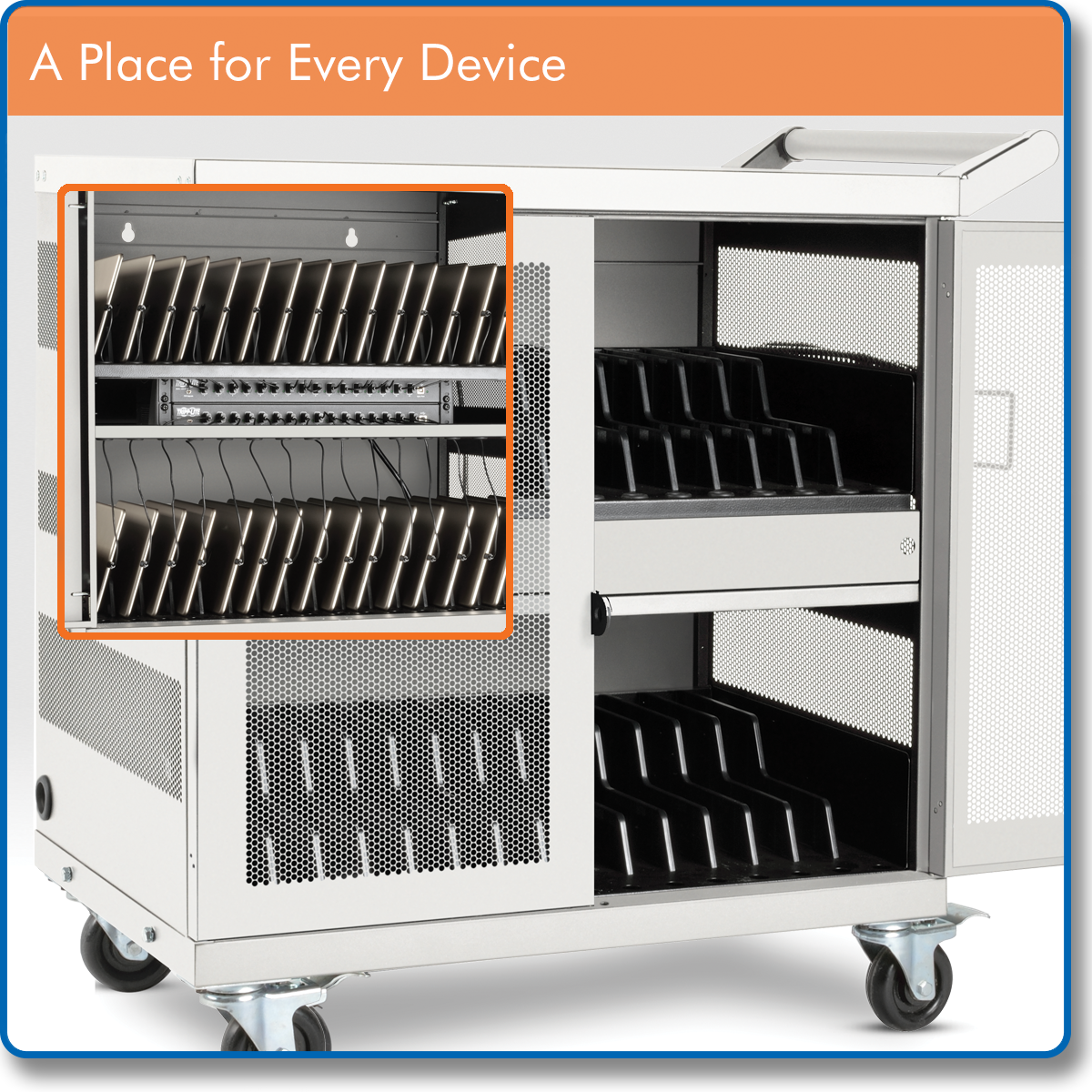 Tripp Lite 32-Port USB Charging Cart Storage Station iPad Android ...