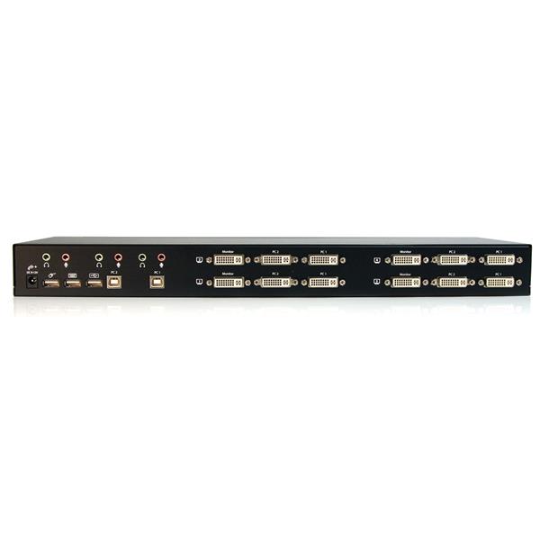 StarTech.com 2-Port Quad Monitor Dual-Link DVI USB KVM Switch with ...