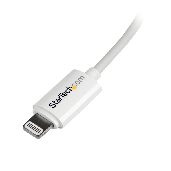 StarTech.com 1m (3ft) White Apple 8-pin Lightning Connector to USB ...