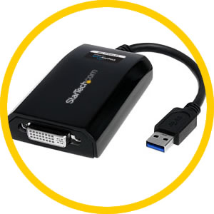 StarTech.com USB 3.0 to DVI Adapter - External Graphics Card for Mac and PC