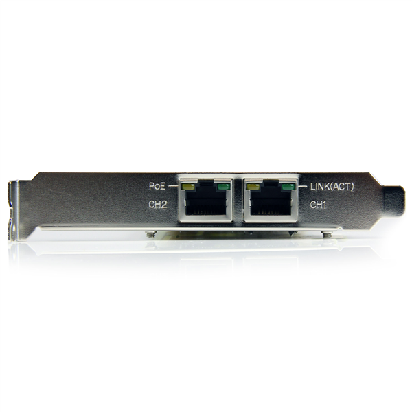 StarTech.com Dual Port Gigabit Ethernet PCIe Network PoE Card - PSE Adapter
