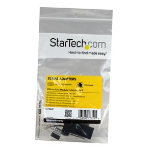 StarTech.com DB9 to RJ45 Modular Serial Adapter - Black