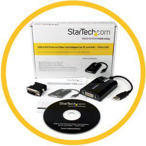 StarTech.com USB to DVI Adapter - External Video Graphics Card for Mac / PC