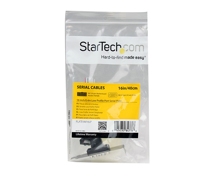 StarTech.com Serial Port Header & LP Bracket - DB-9 to 10 Pin Motherboard