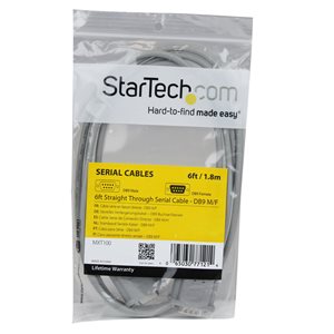 StarTech.com 6 ft Straight Through Serial Cable - DB9 M/F