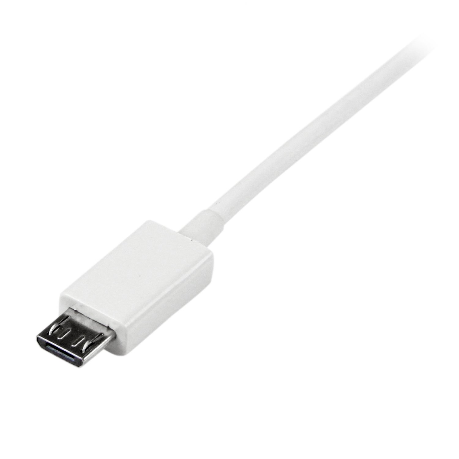 StarTech.com White Micro USB Cable - A to Micro B - Micro USB Charger