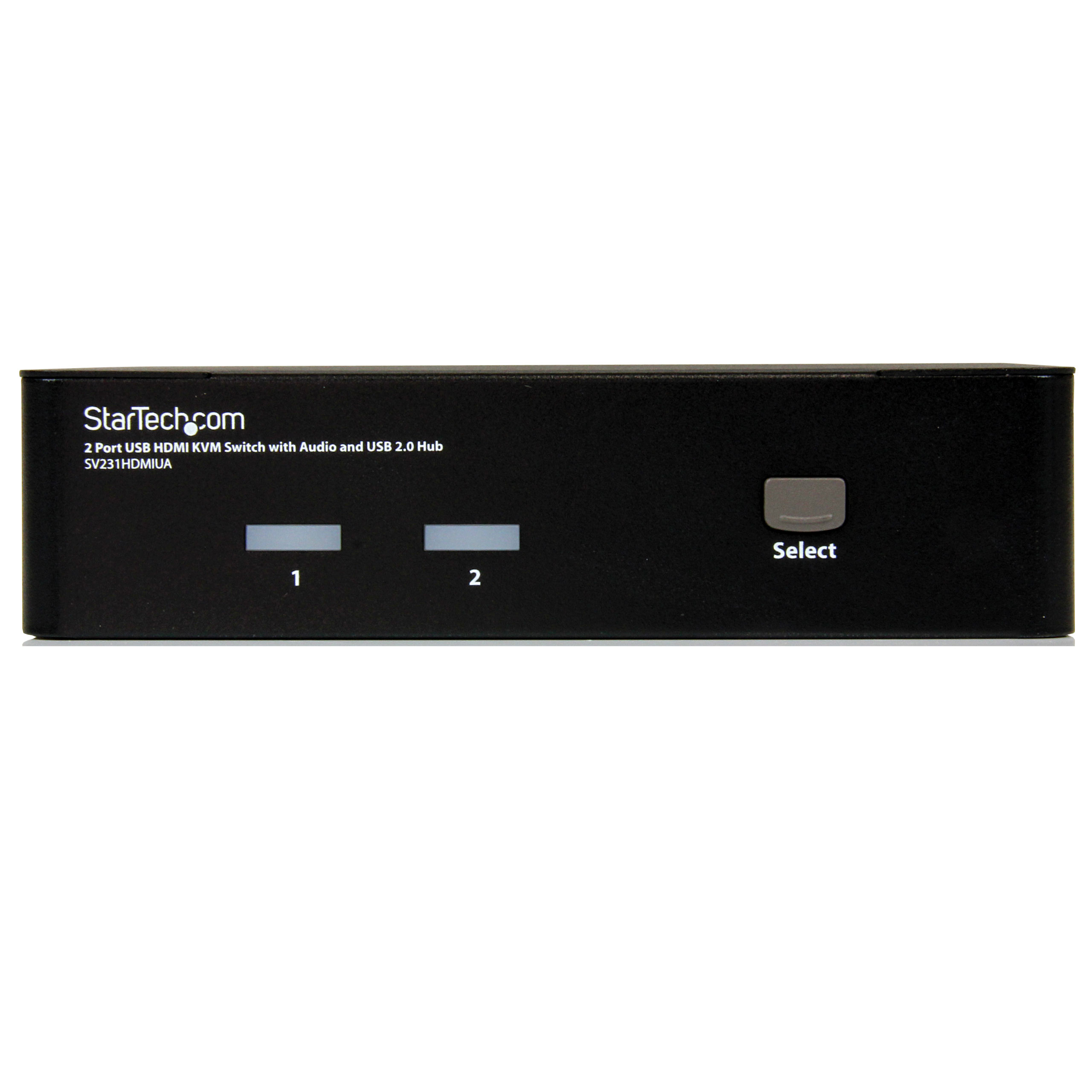 StarTech.com 2 Port USB HDMI KVM Switch with Audio & USB 2.0 Hub, 1920x1200