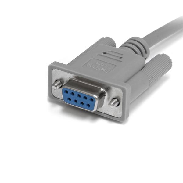 StarTech.com 10 ft DB9 RS232 Serial Null Modem Cable F/M
