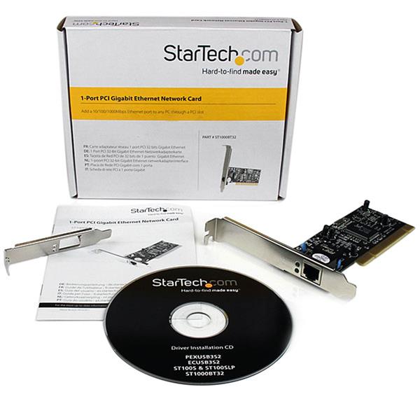 StarTech.com 1 Port PCI 32 Bit Gigabit Ethernet Network Adapter Card