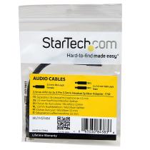 StarTech.com 4 Position to 2x 3 Position 3.5mm Audio Splitter Cable