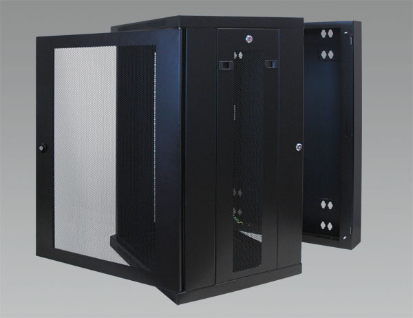 Tripp Lite 18U Wall Mount Rack Enclosure Server Cabinet Hinged w/ Door ...