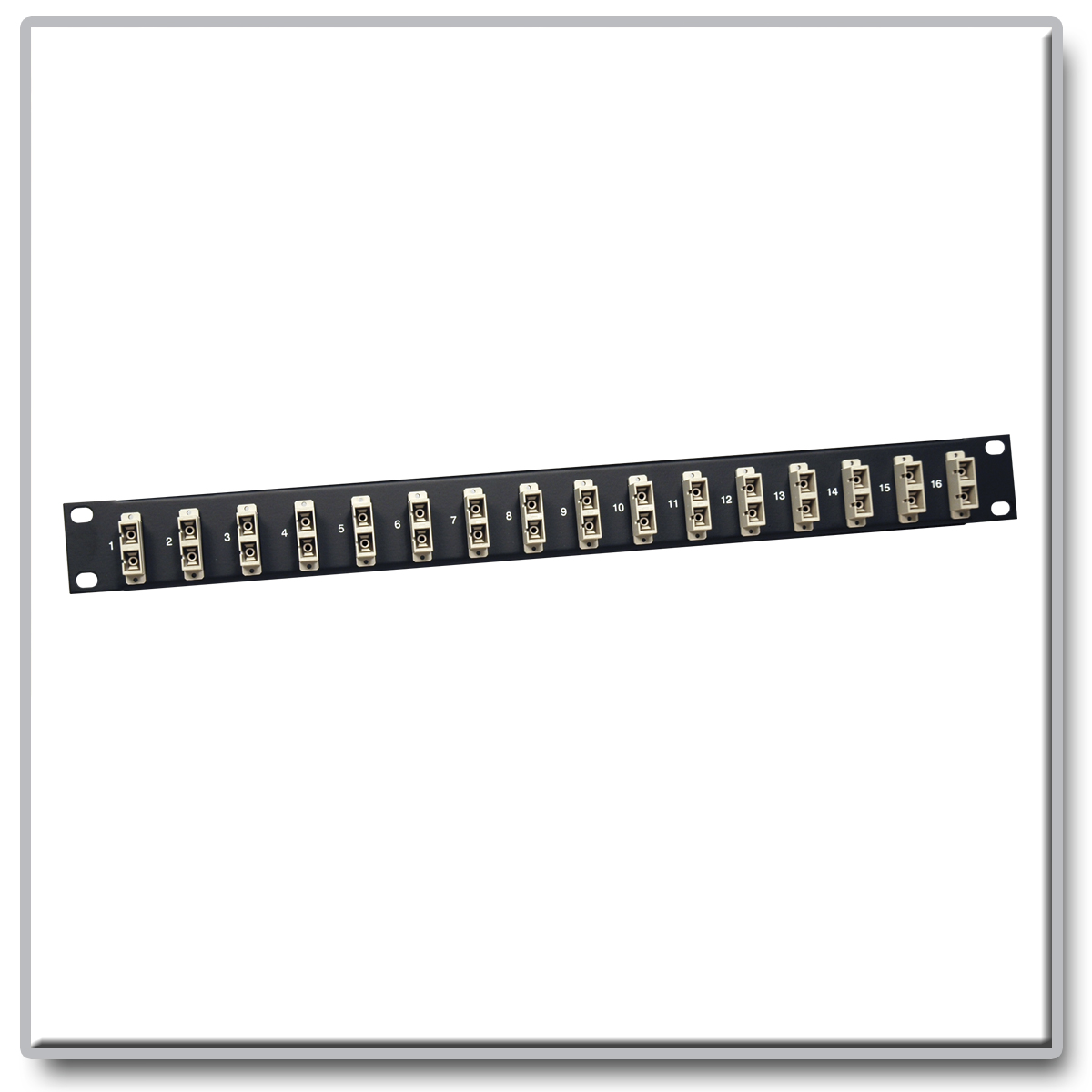 Tripp Lite 16-Port Fiber Patch Panel 62.5/125 or 50/125 SC/SC 1URM ...