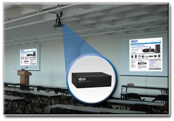 Tripp Lite 2-Port VGA / SVGA Video Splitter Signal Booster High ...