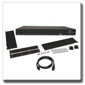 Tripp Lite PDU Metered ATS 120V 15A 5-15R 8 Outlet 2 5-15P Horizontal ...