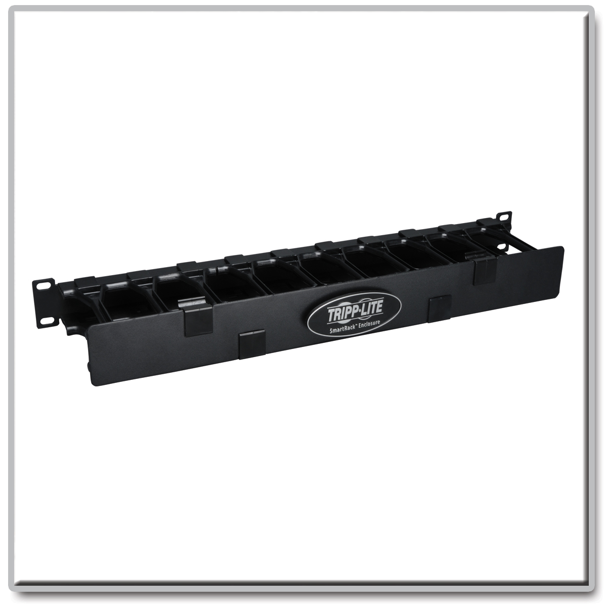 Tripp Lite Rack Enclosure Horizontal Cable Manager Steel w Finger Duct ...