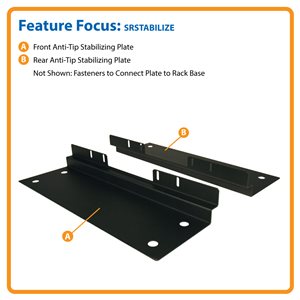 Tripp Lite Rack Enclosure Server Cabinet Anti-Tip Stabilizer Plate ...