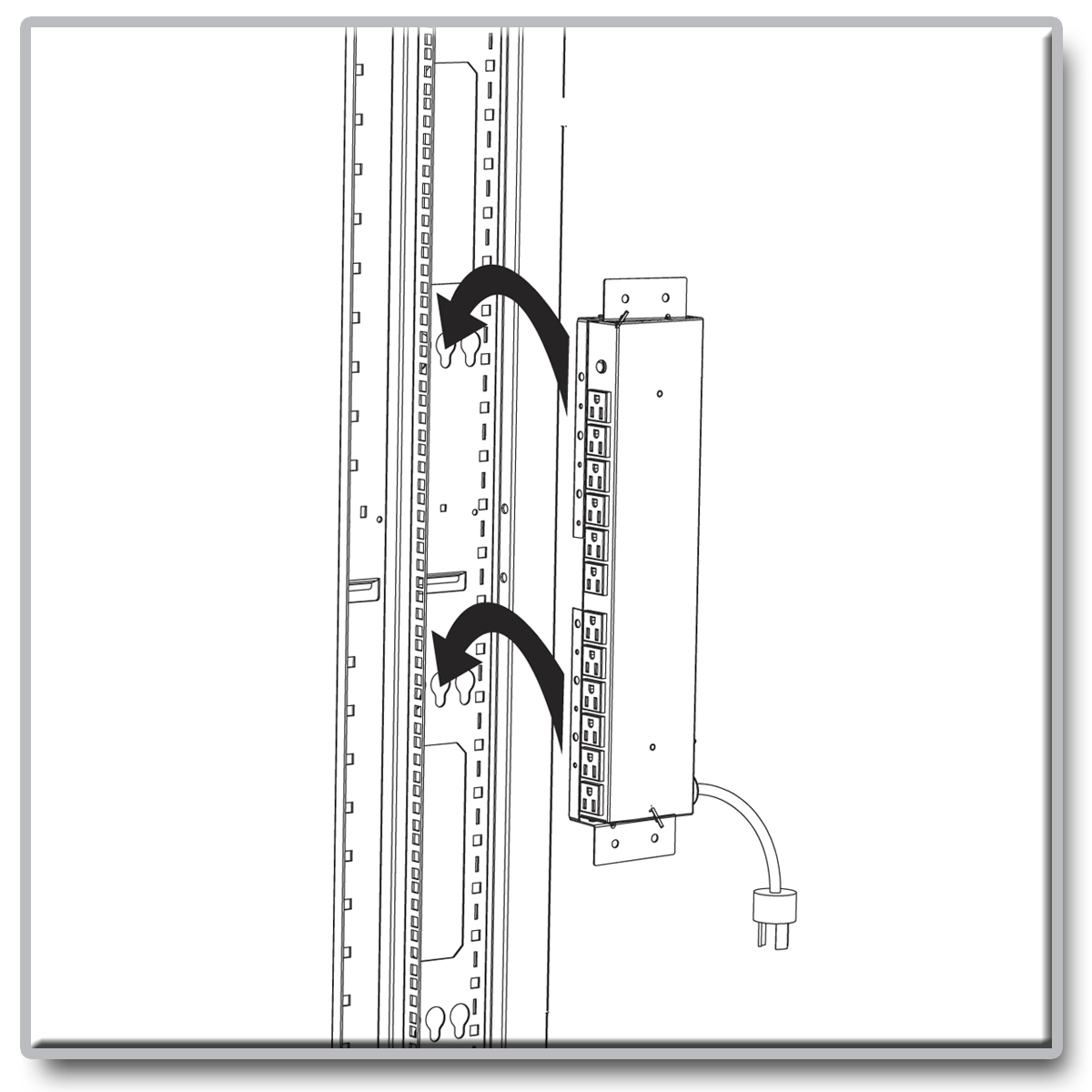 Tripp Lite Rack Enclosure Vertical Installation Kit PDU / Surge / Power ...
