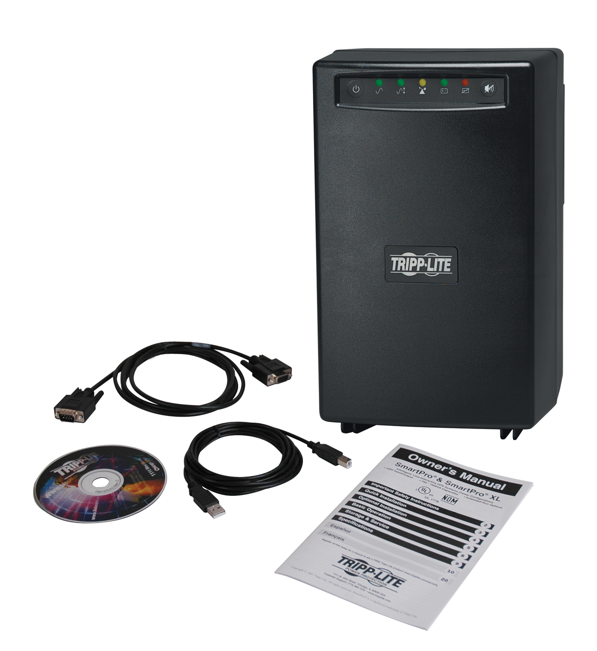 Tripp Lite UPS Smart 1500VA 980W Tower Battery Back Up AVR 120V USB DB9 ...