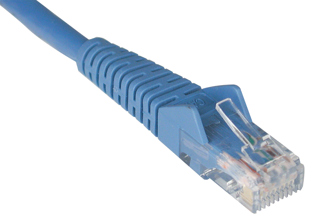Tripp Lite 10ft Cat6 Gigabit Snagless Molded Patch Cable RJ45 M/M Blue ...