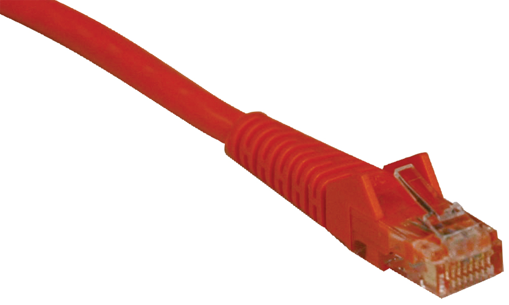 Tripp Lite 3ft Cat6 Gigabit Snagless Molded Patch Cable RJ45 M/M Orange 3' - patch cable - 3 ft ...