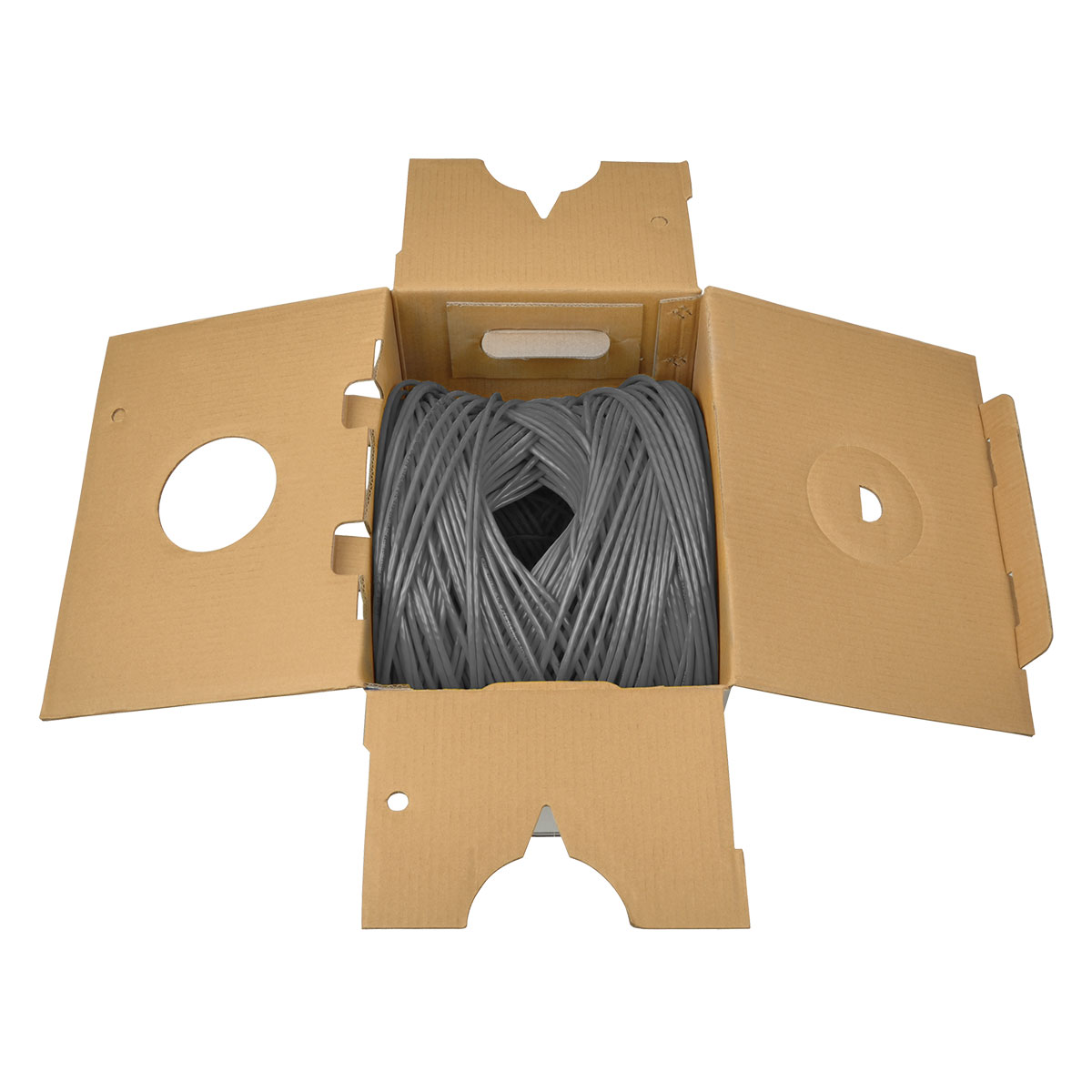 Tripp Lite 1000ft PVC CMR CAT5E CAT5 SOLID UTP BULK CABLE GRAY 1000 ...