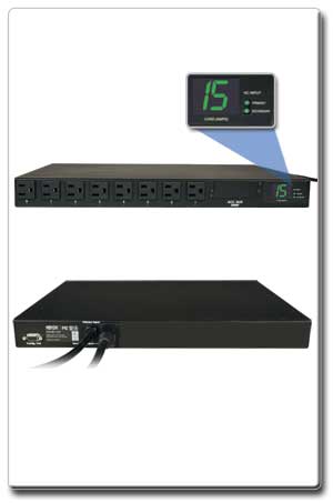 Tripp Lite PDU Metered ATS 120V 15A 5-15R 8 Outlet 2 5-15P Horizontal ...