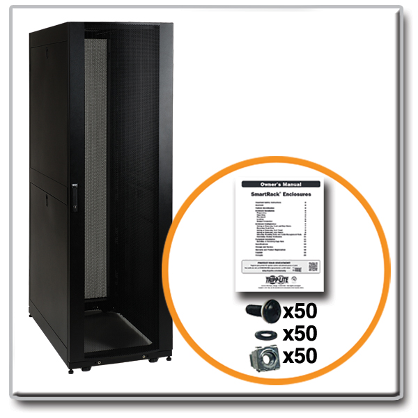 Tripp Lite 45U Rack Enclosure 32" Depth w/ Doors & Sides 3000lb ...