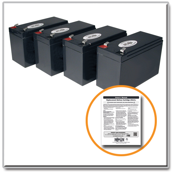 Tripp Lite UPS Replacement Battery Cartridge Kit for select UPS Brands ...