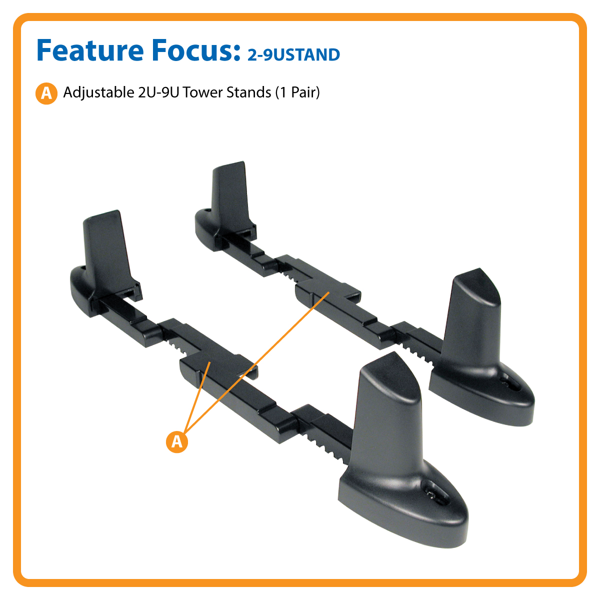 Tripp Lite Upright Tower Conversion Kit for 2U to 9U Rackmount UPS ...