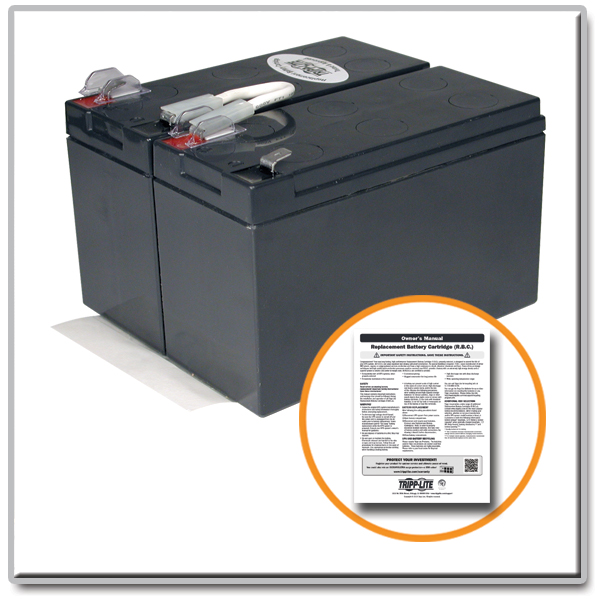Tripp Lite UPS Replacement Battery Cartridge for select APC UPS Systems ...