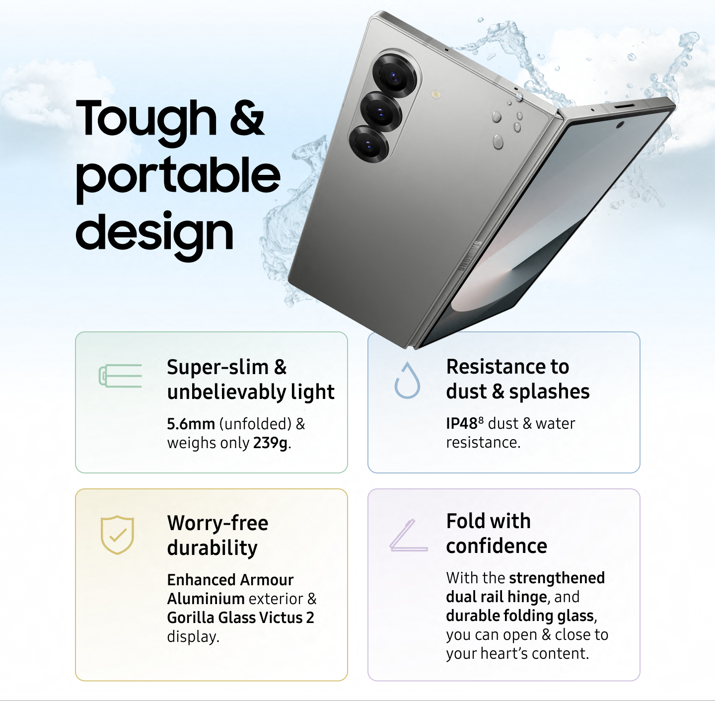 Samsung Galaxy Z Fold6 - navy - 5G smartphone - 512 GB - GSM