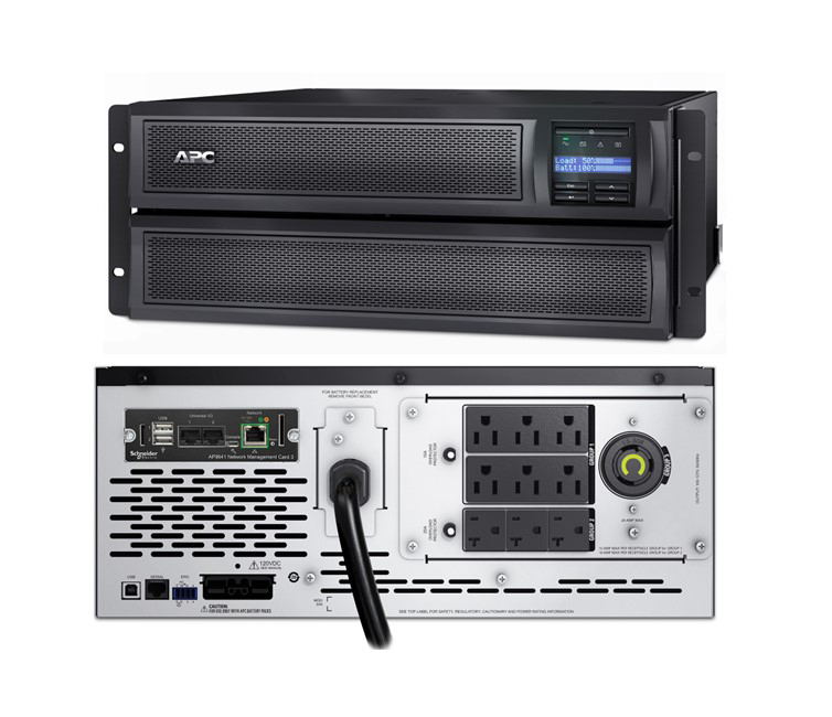 APC Smart-UPS X 3000 Rack/Tower LCD - UPS - 2700 Watt - 3000 VA - with ...