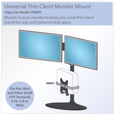 Tripp Lite Thin Client Monitor Mount Desktop Terminal Mounting Bracket ...