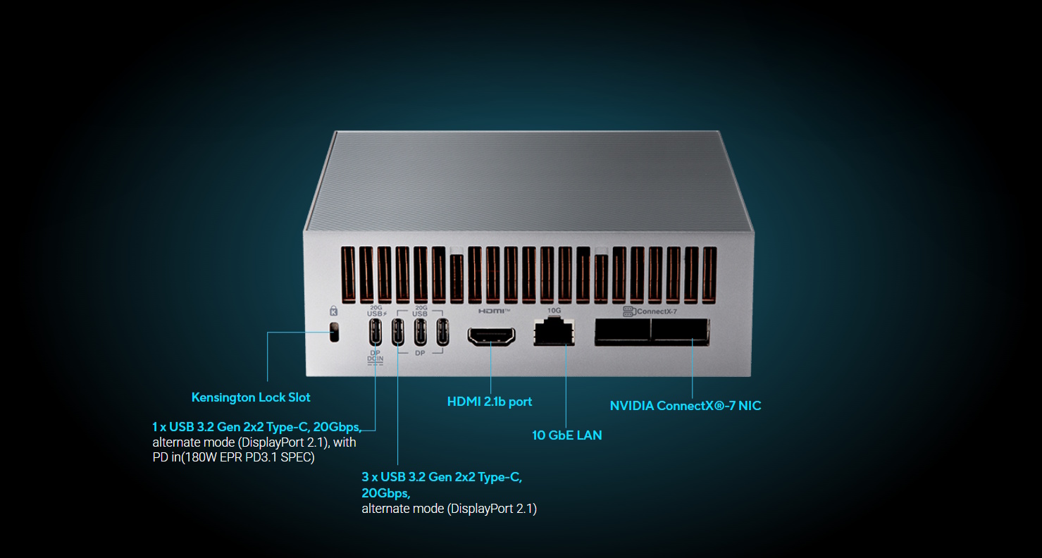 ASUS Ascent GX10 - Compact Desktop AI Supercomputer - ARM Cortex X925 ...