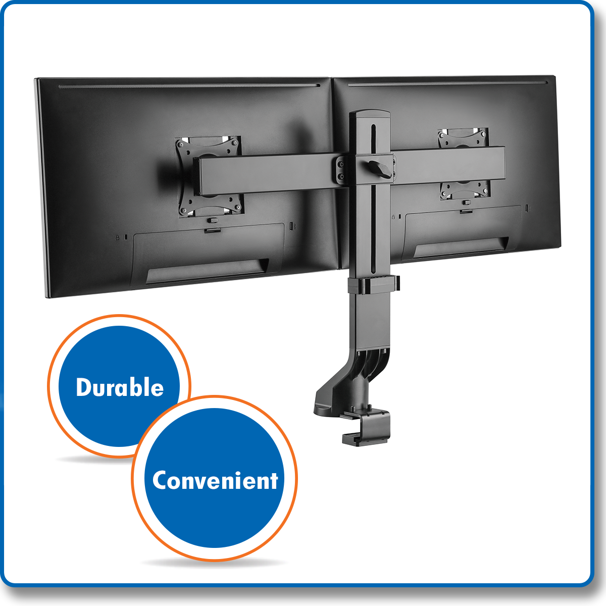Tripp Lite Dual-Display Monitor Arm with Desk Clamp and Grommet ...